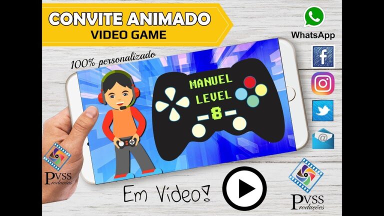 Convite de Aniversário Tema Video Game: Edição Facilitada | Actualizado ...